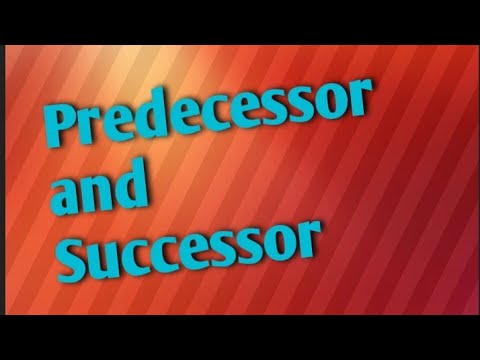 Successor and Predecessor