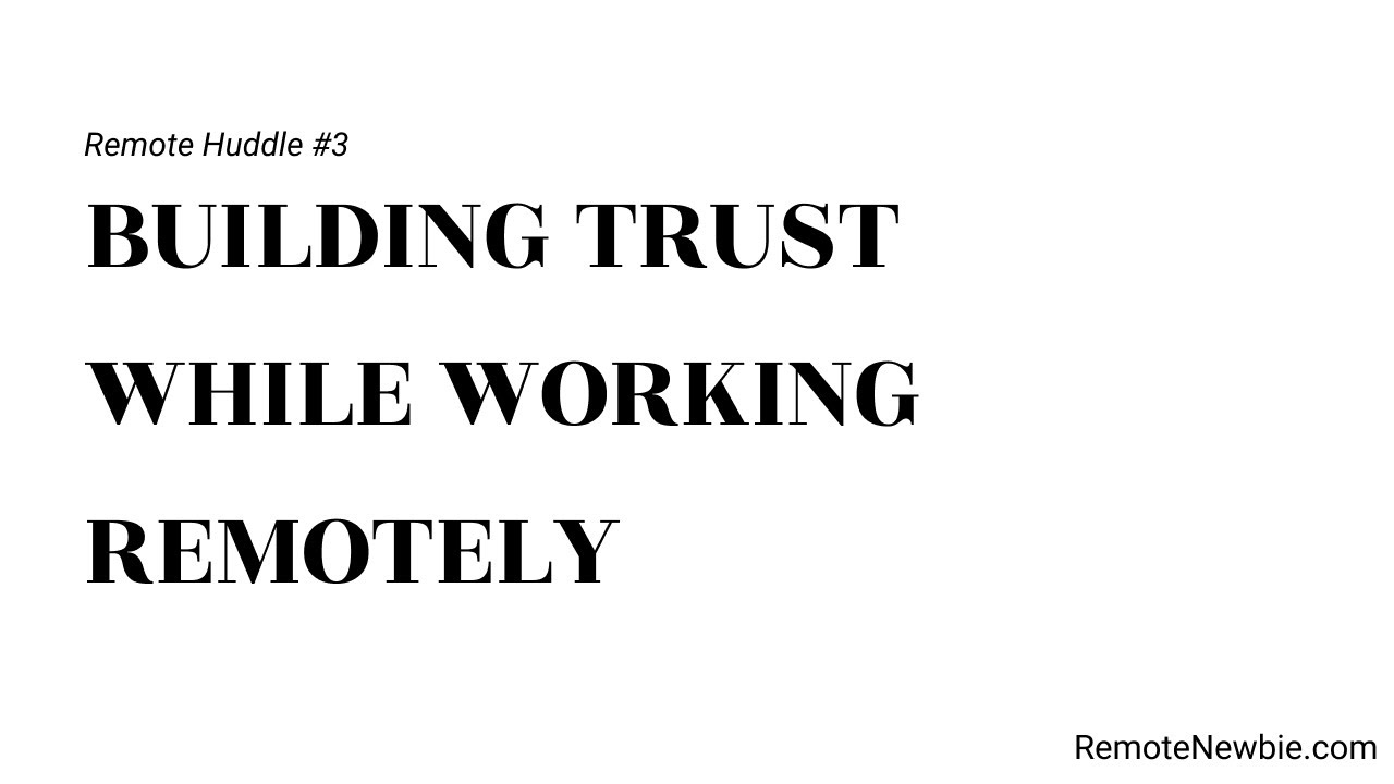 How to build trust across a remote and distributed team w/ Oleg Galkin