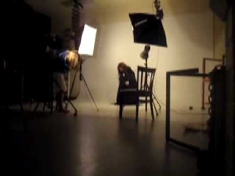 Behind the scenes of a photo shoot