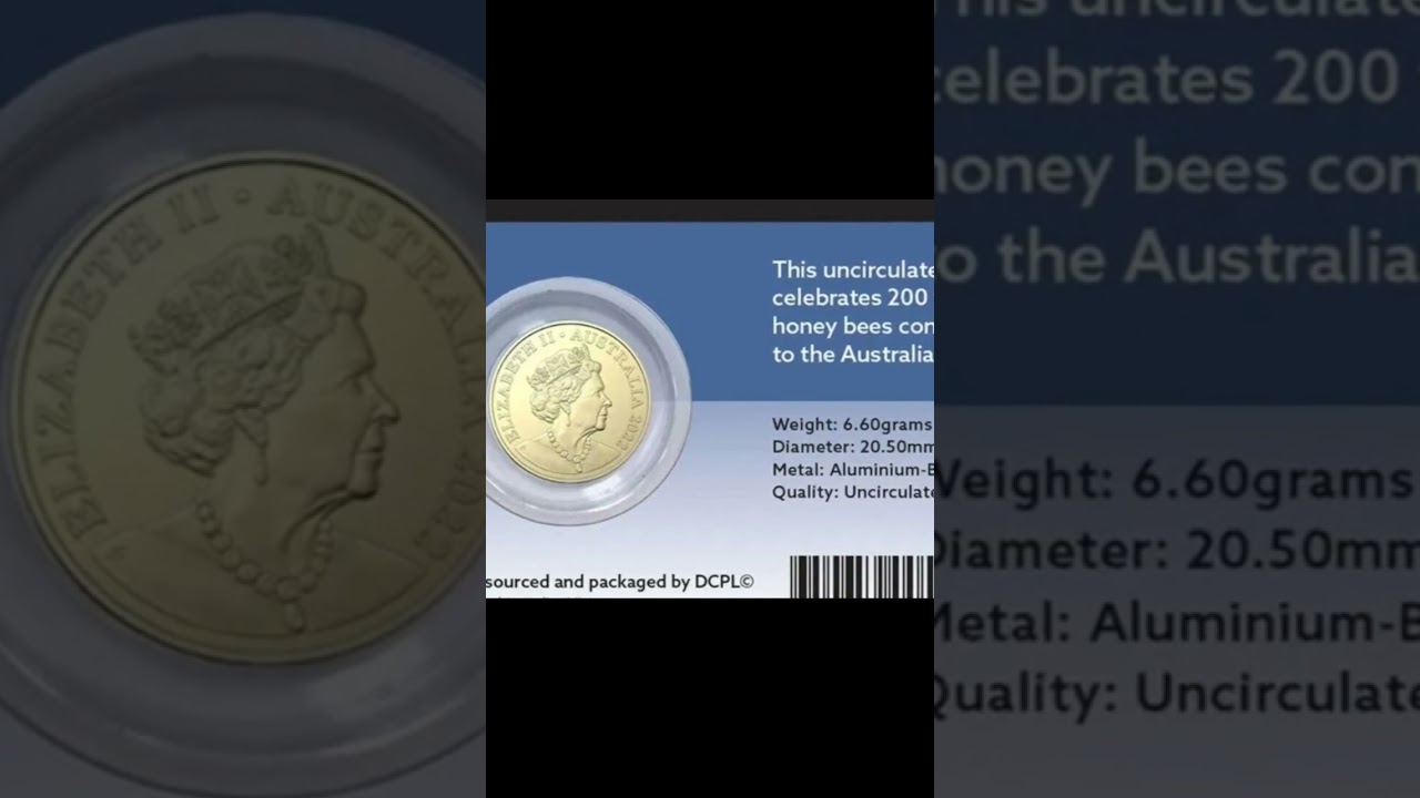 Discover the Buzz of Australia With The $2 Honey Bee Coin! #australia #bee #coin #explore