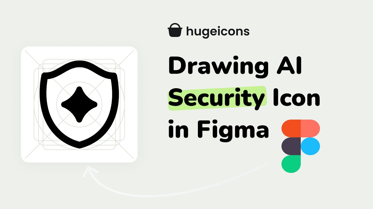 How to draw AI Security icons following key-line shapes in Figma