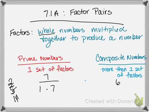 Factor pairs