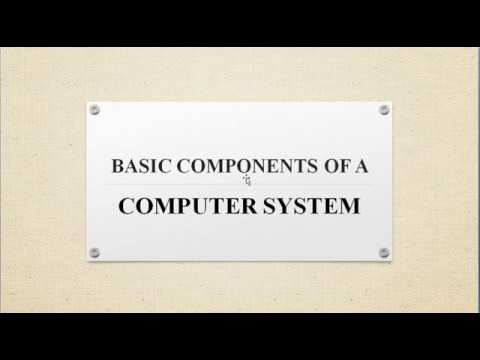 learn about the basic components of computer system in hindi