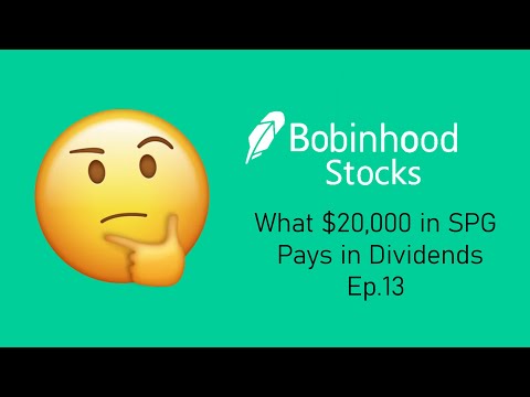 How much $20,000 of SPG Stock Pays In Dividends. | Robinhood