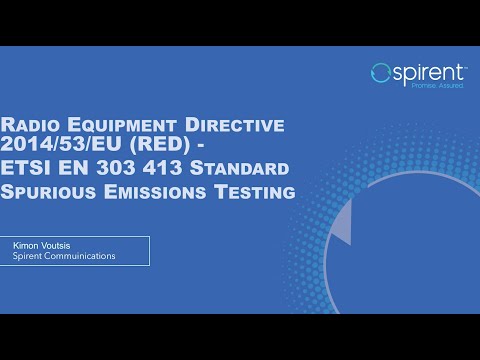 How to test spurious emissions for compliance with ETSI standard EN 303 413