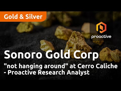 Sonoro Gold Corp "not hanging around" at Cerro Caliche - Proactive Research Analyst
