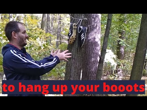 What does the idiom "to hang up your boots" mean?
