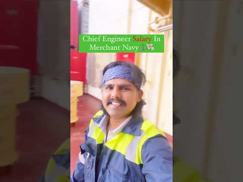 Chief engineer salary in merchant navy⚓️🚢💸❤️😊#ship #salary #shortvideo #money