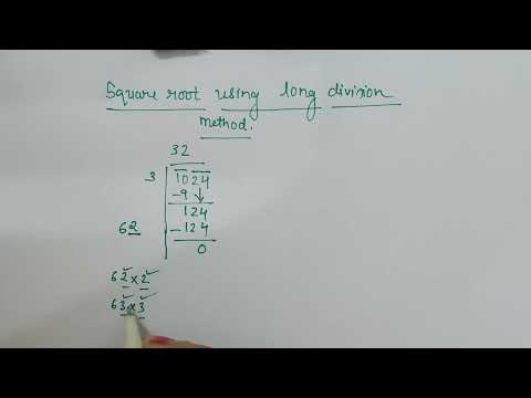 Finding Square root of 1024 using long division method (@ComfortUrMaths)