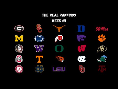 The REAL College Football Rankings... (WEEK #1) (2023)
