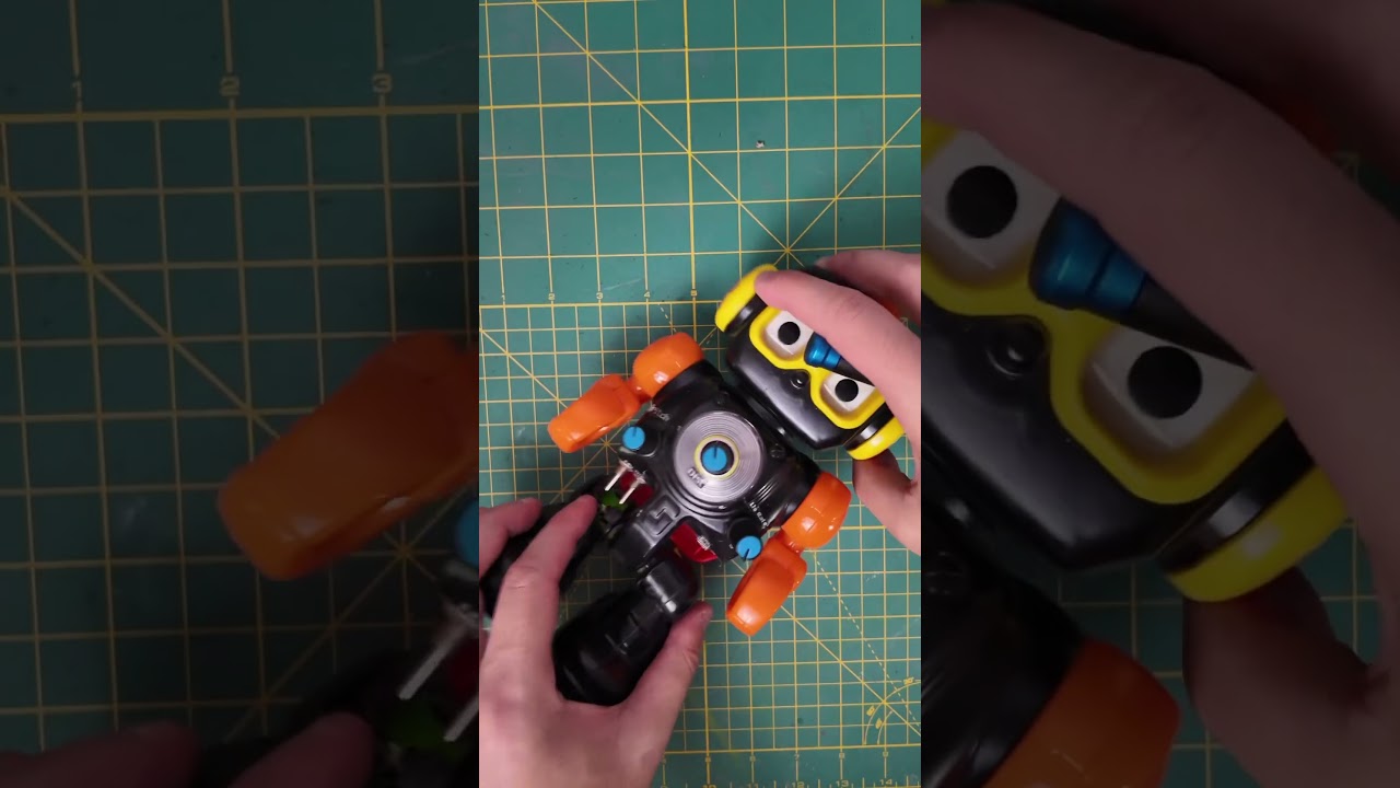 Change the batteries with me on my circuit bent toy robot I forgot I had #circuitbending #musictech