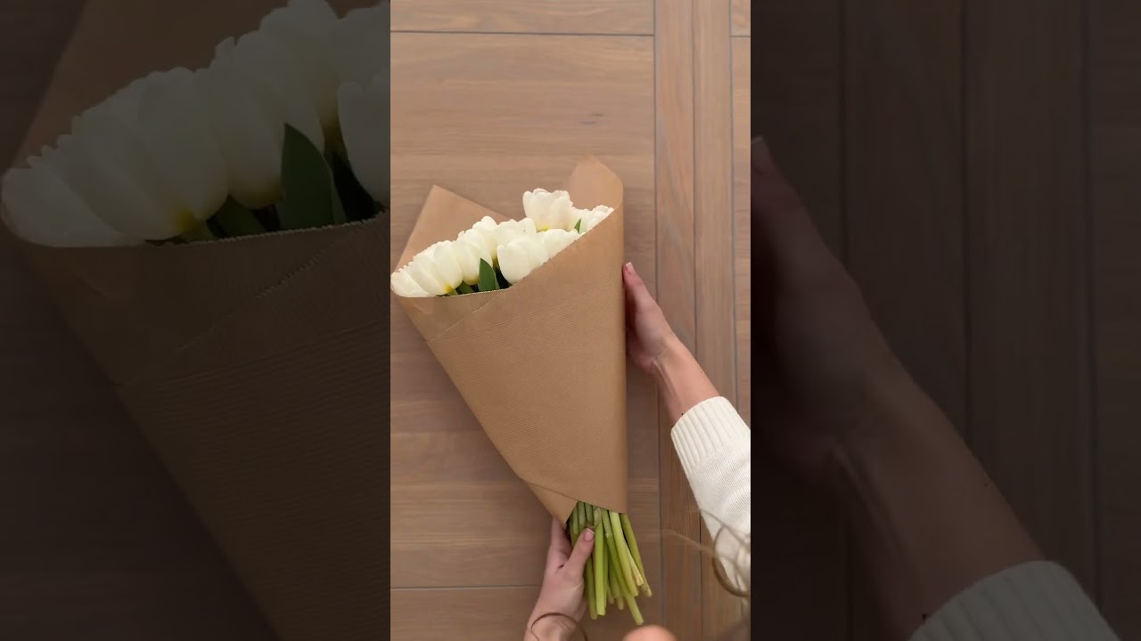 How to easily wrap flowers 🤍