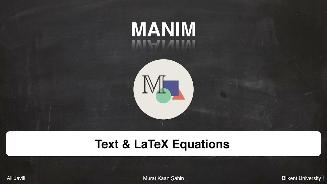 Manim - Text & LaTeX Equations