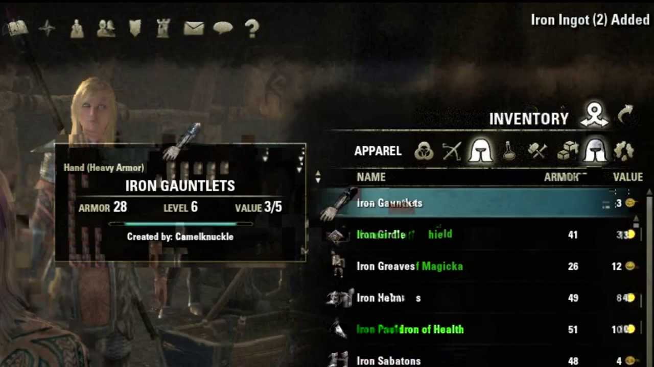 Elder Scrolls Online Smithing Guide / Tutorial Research Trait Extracting Part 2