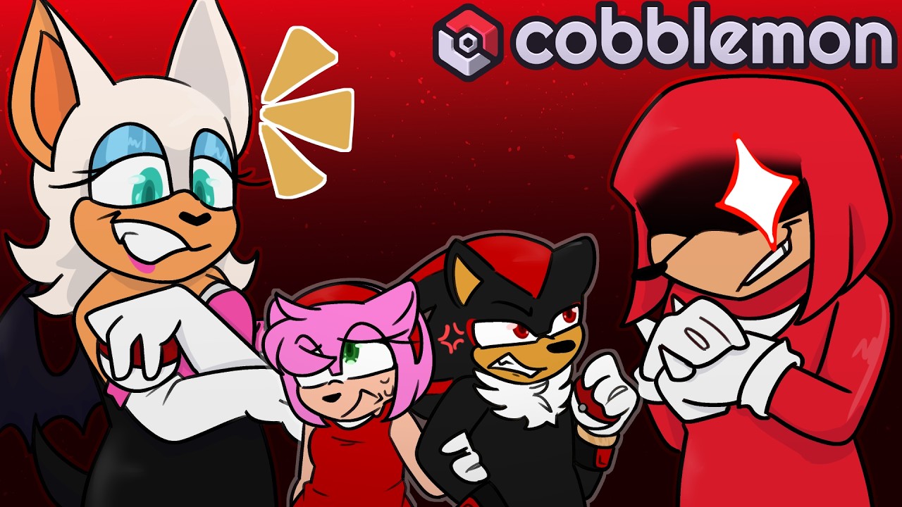 Knuckles X Rouge Vs Amy X Shadow Battle!!