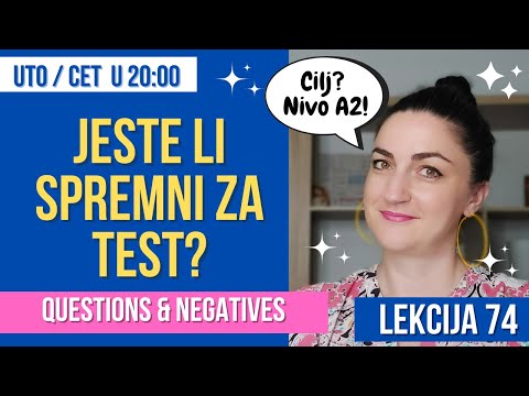 (74) PONAVLJANJE: PITANJA I ODRICNE RECENICE