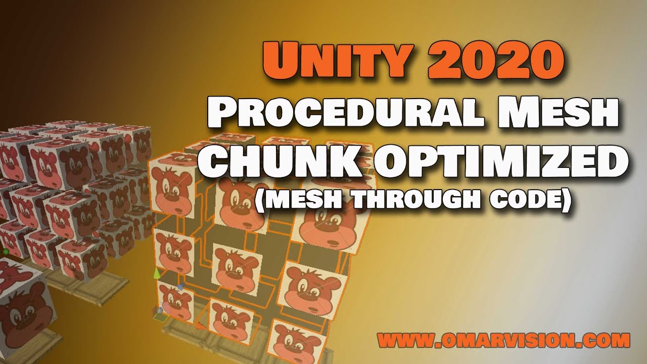 Procedural Mesh Chunk Optimized (mesh thru code) Unity 2020