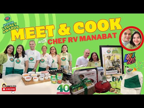 FINALLY I MET CHEF RV MANABAT 😍 Happy 40yrs Del Monte Kitchenomics! 🎉💚