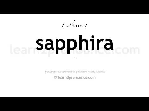 How to pronounce Sapphira | English pronunciation
