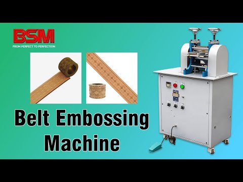 Leather Embossing Machines at Best Price in India