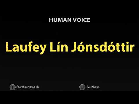 How To Pronounce Laufey Lin Jonsdottir