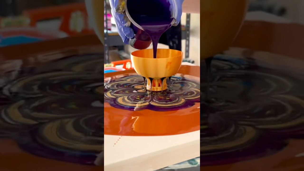 The Leaky Cup rules!! www.mixedmediagirl.com to get your own. #fluidartist #pourpainting #artist