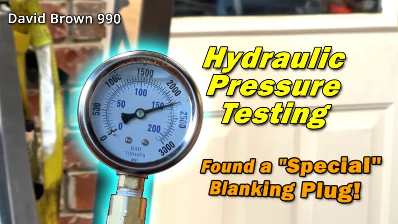 Testing the Hydraulic Pump Pressure | David Brown 990 #22