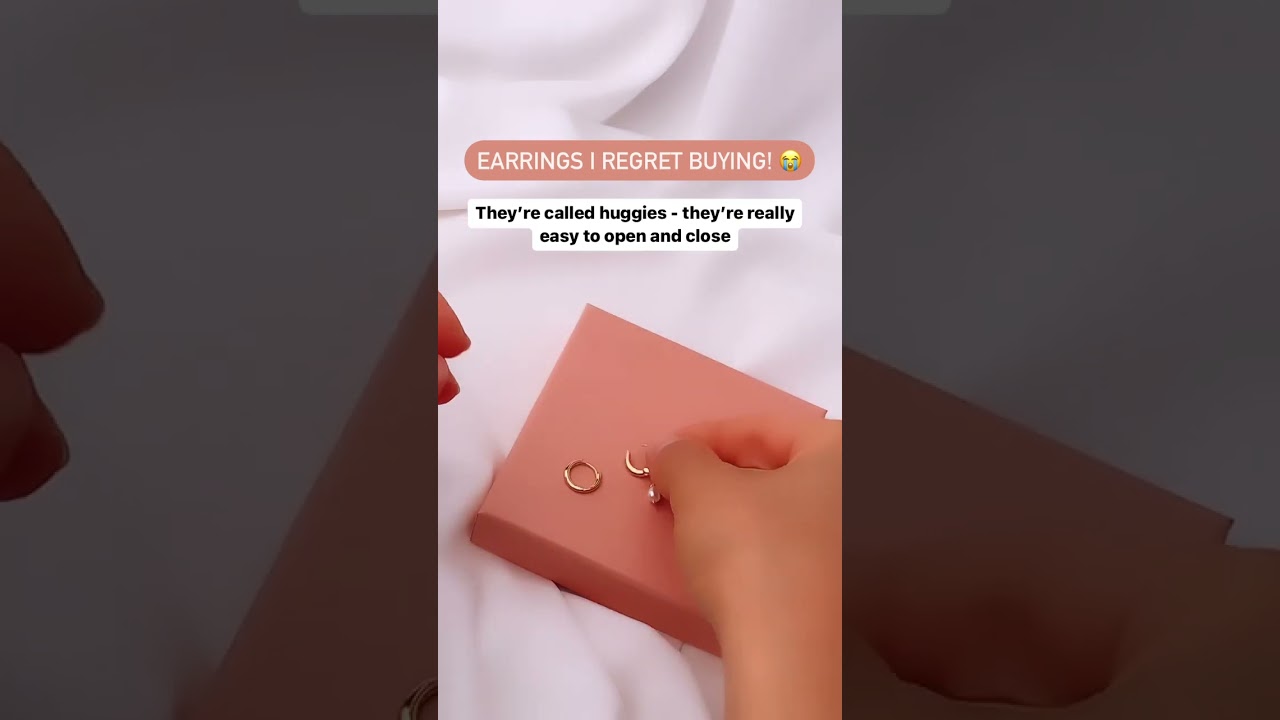 Omg again! #shorts #earrings #onlineorder #goldearrings #earpiercing #huggies #hoopearrings #pearl