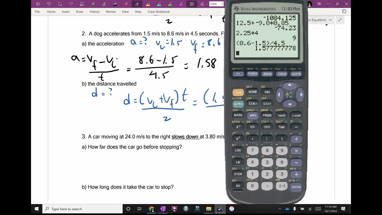 Physics 11 Answers to Unit 3 Quiz 2