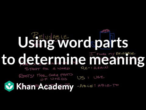 Using word parts to determine meaning | Reading | 5th Grade | Khan Academy