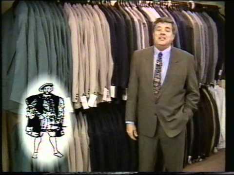 KINGSIZE BIG AND TALL COMMERCIAL CIRCA 1992 BIG MENS CLOTHING Featuring JK WATTS