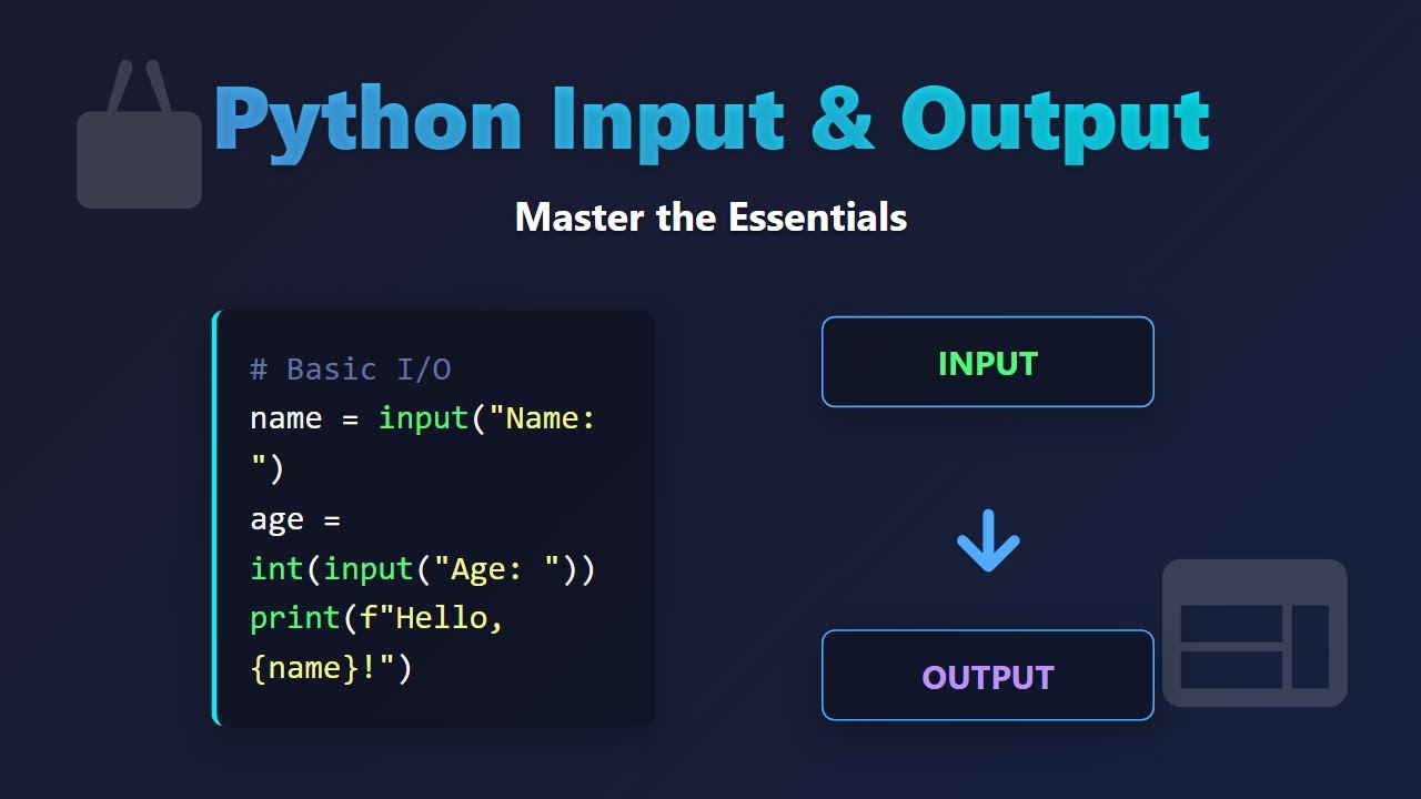 Python Input and Output for Beginners: Learn print(), input(), and File I/O
