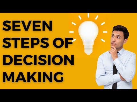 7 Steps Of Decision Making.