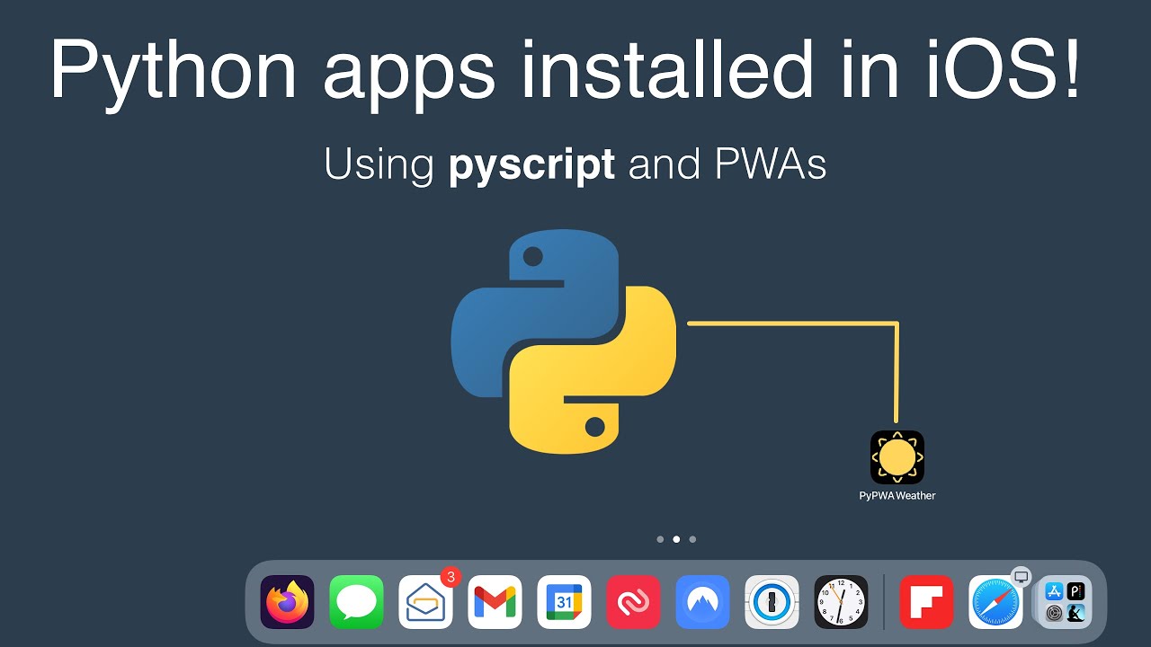 Python iOS Web App with pyscript and offline PWAs