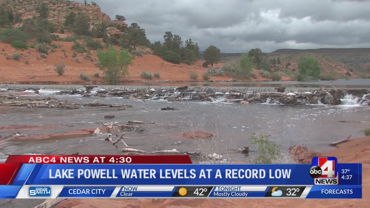 Lake Powell water levels at record low