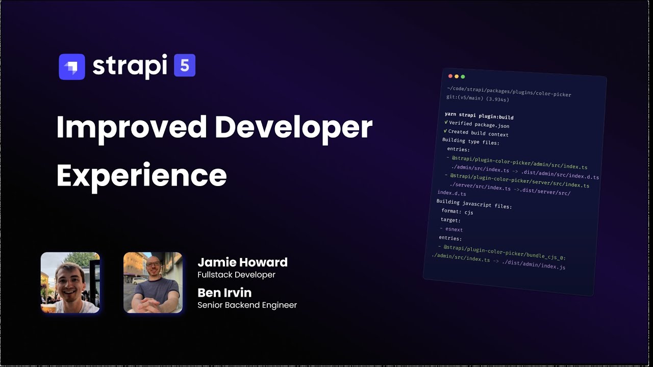 Improved Developer Experience - Strapi 5 Design System v2, Plugin SDK & Document Service API