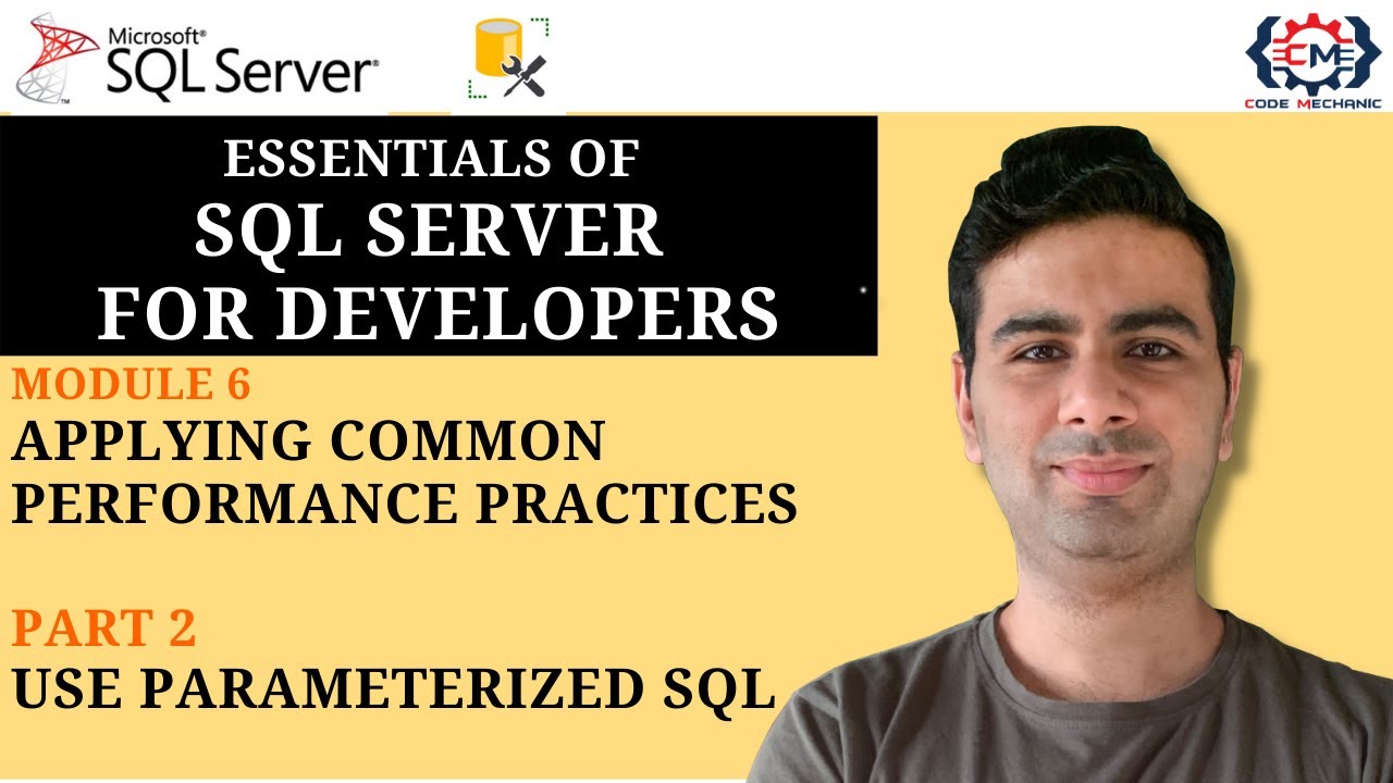 6.2 Use Parameterized SQL in your Application