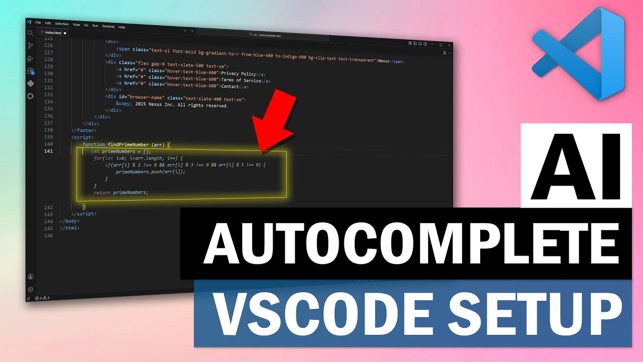 How to setup AI Autocomplete in VS Code (Free & Local)