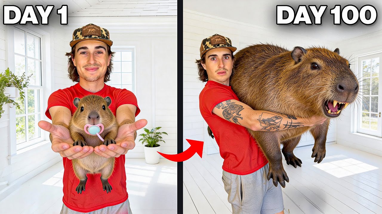 I Raised a Capybara! (100 Day Evolution)