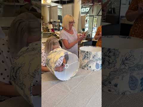 Learn from the experts in lamp shade making and design