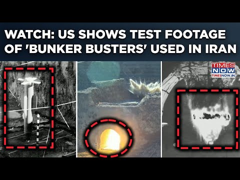 Watch: US Releases Test Video Of Bunker Buster Bombs Used To Strike Iran Nuclear Sites To Prove...