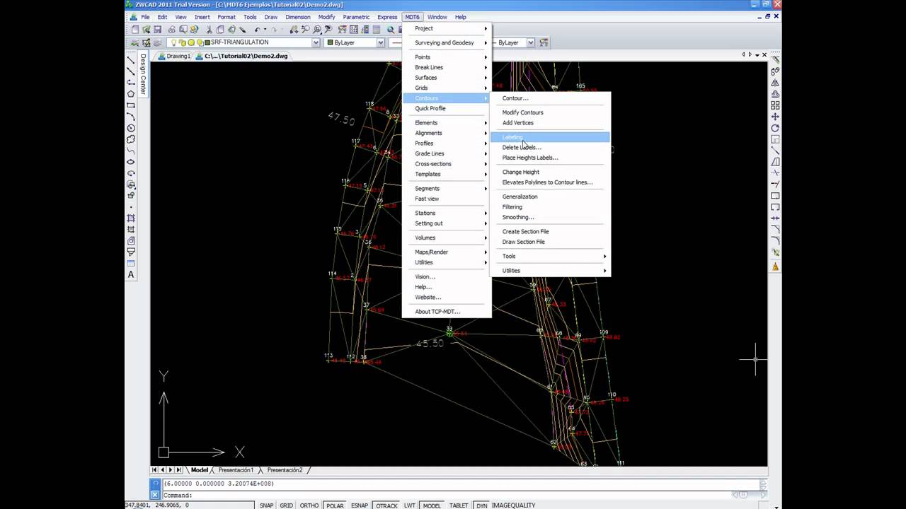 Tutorial 2: Contour Lines and Profiles