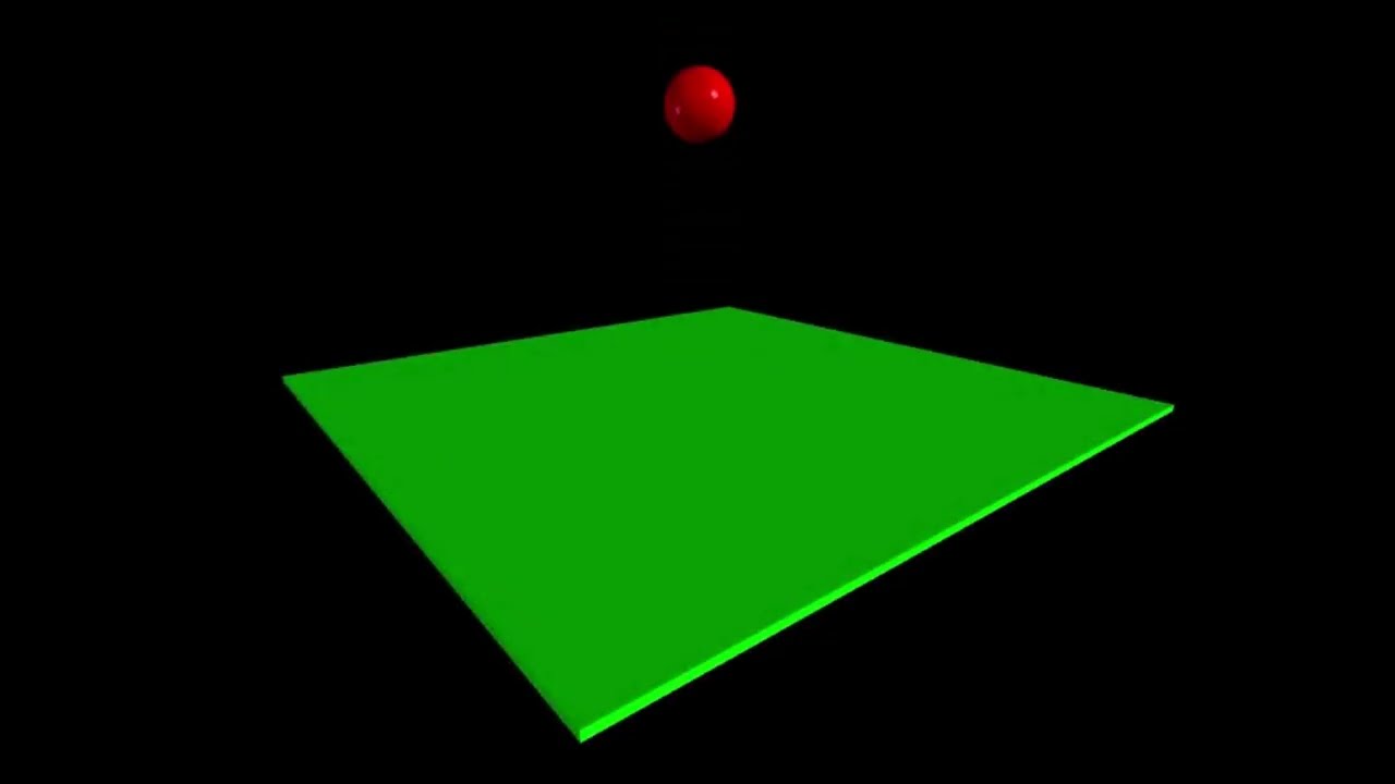 3D bouncing ball simulation Vpython