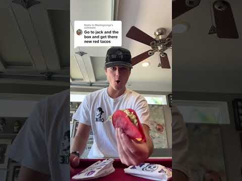 Trying The New Red Tacos From Jack In The Box…😂🔥