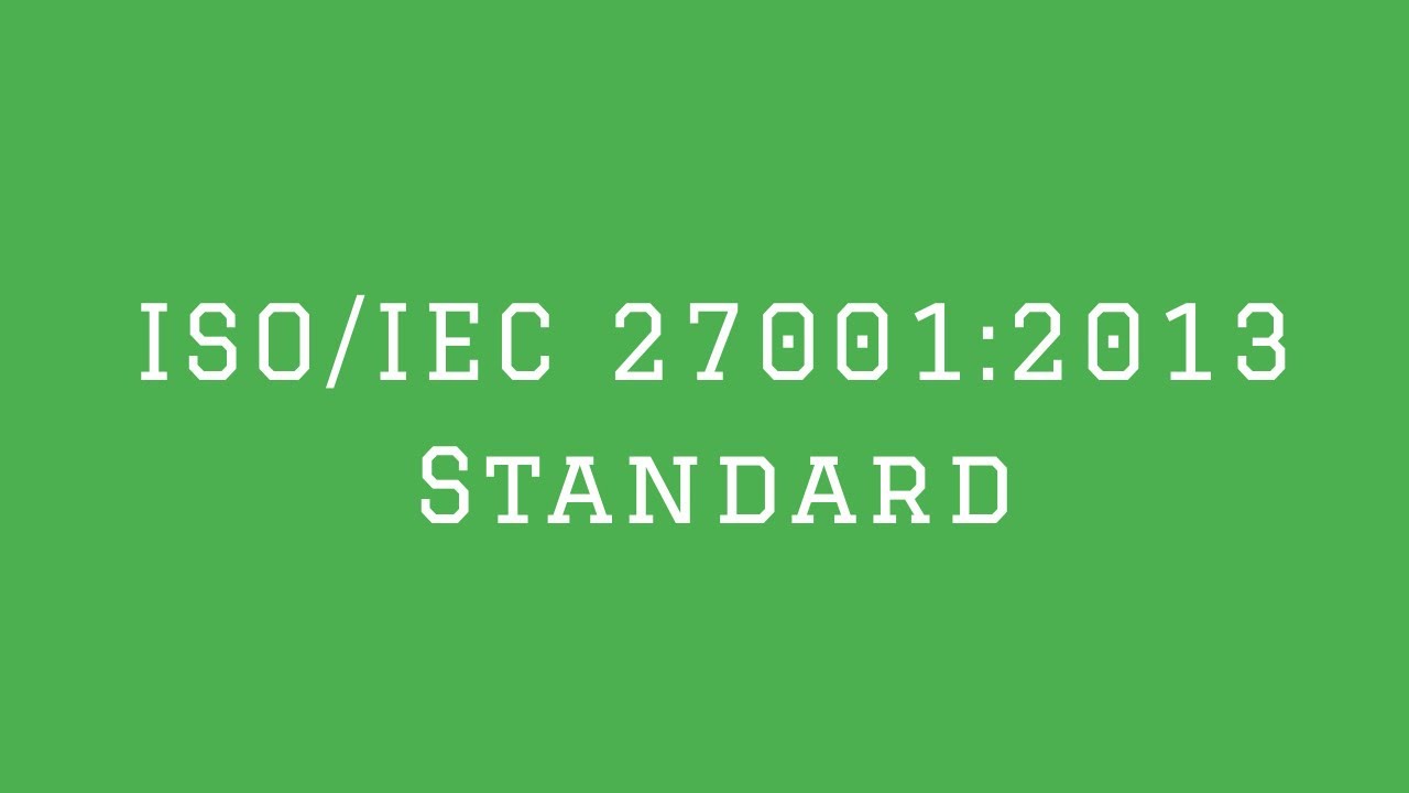 ISO/IEC 27001:2013