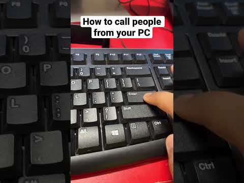 How to call people from your PC #shorts