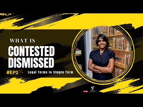 Understanding Contested Dismiss I Contested Dismiss என்றால் என்ன I Saya Thamizhachi