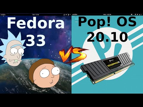 Fedora 33 vs Pop OS 20.10