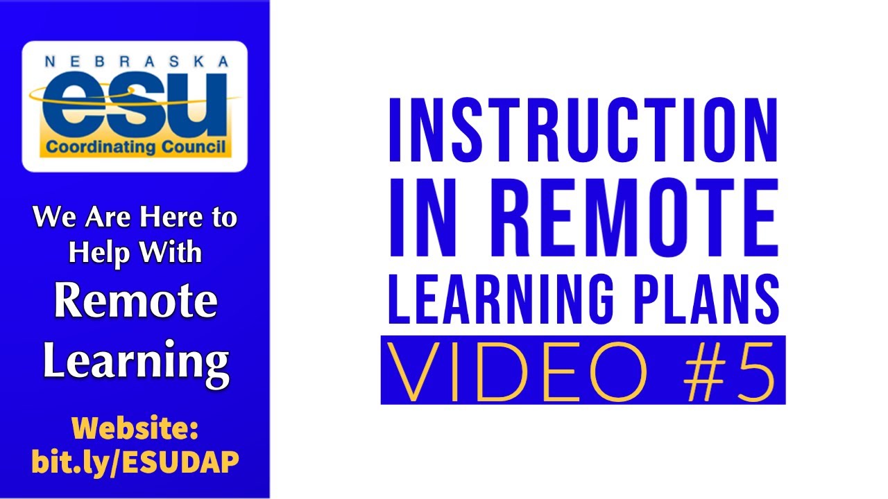 Instruction in Remote Learning Plans