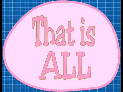 That is all (A Rhyming Word Song)